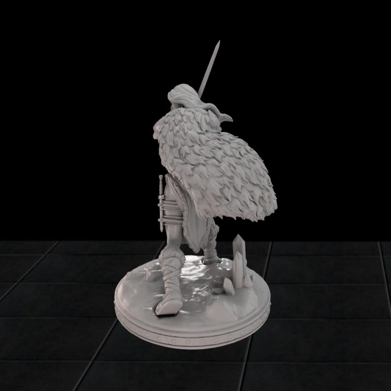 VALKYRIE BARBARIAN Female Warrior Miniature | Female Barbarian ...