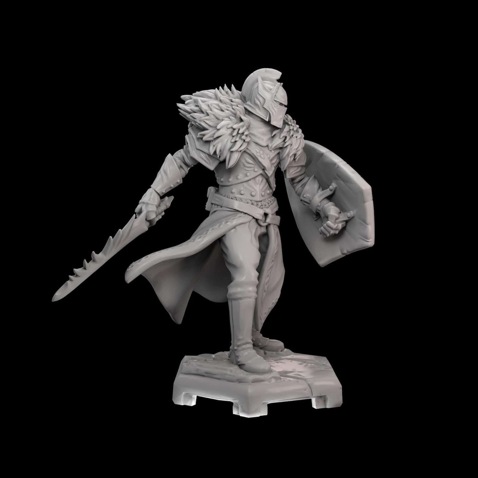 Griff the Knight-faraam Beast – Sword-wielding Knight Miniature (32mm ...