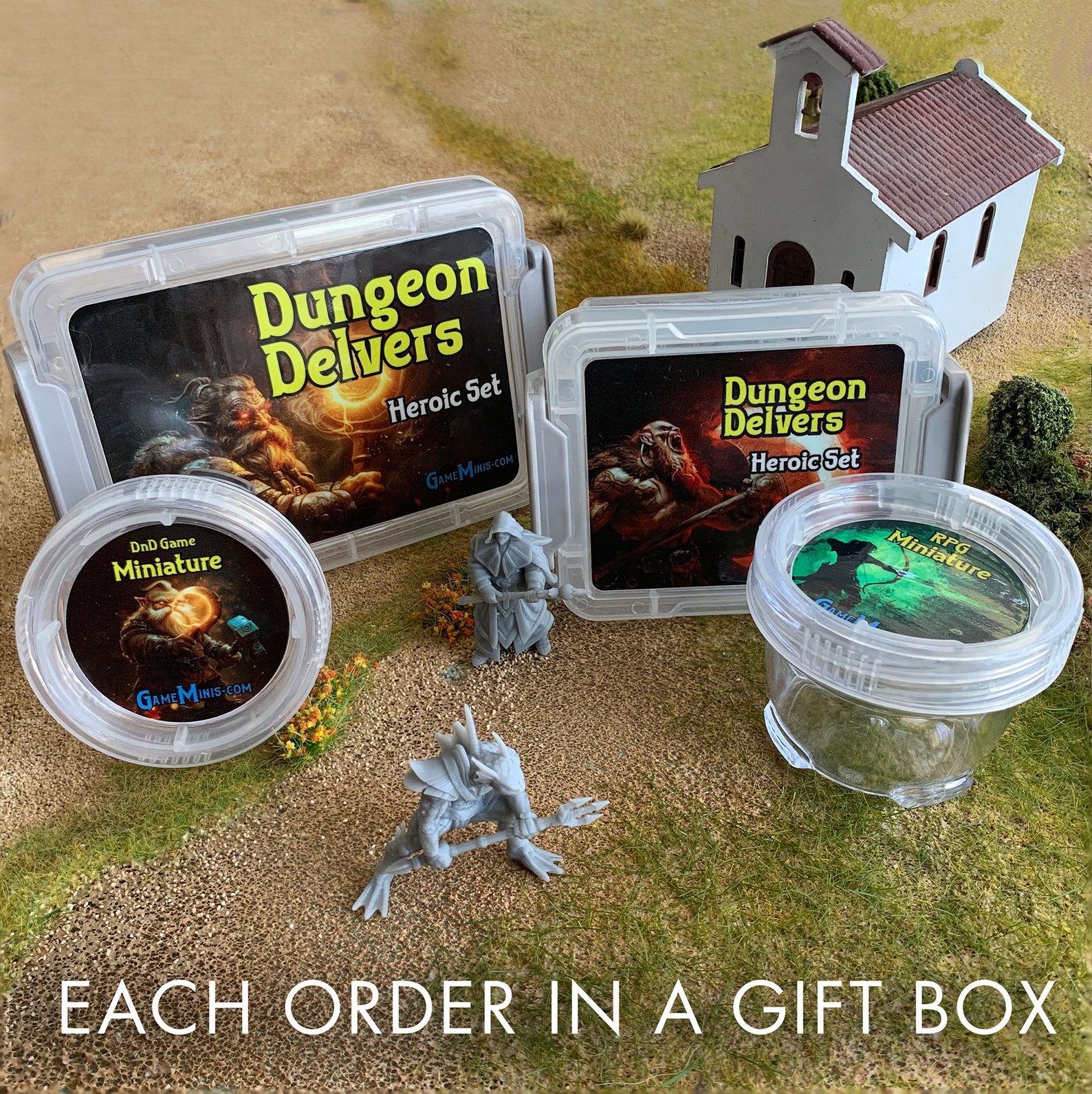 Human Wizard Miniature Sorcerer Dungeons and Dragons Mini Tabletop RPG ...
