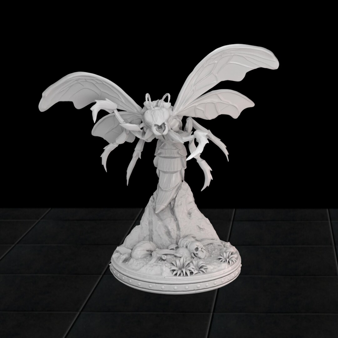 Giant Wasp Miniature 32mm Resin Insectoid Figure for Rpgs and Tabletop ...