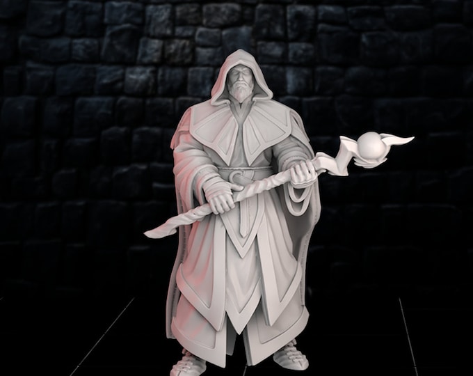 Jungle Wizard Leader Miniature Boss Mini Dungeons and Dragons Mini RPG ...