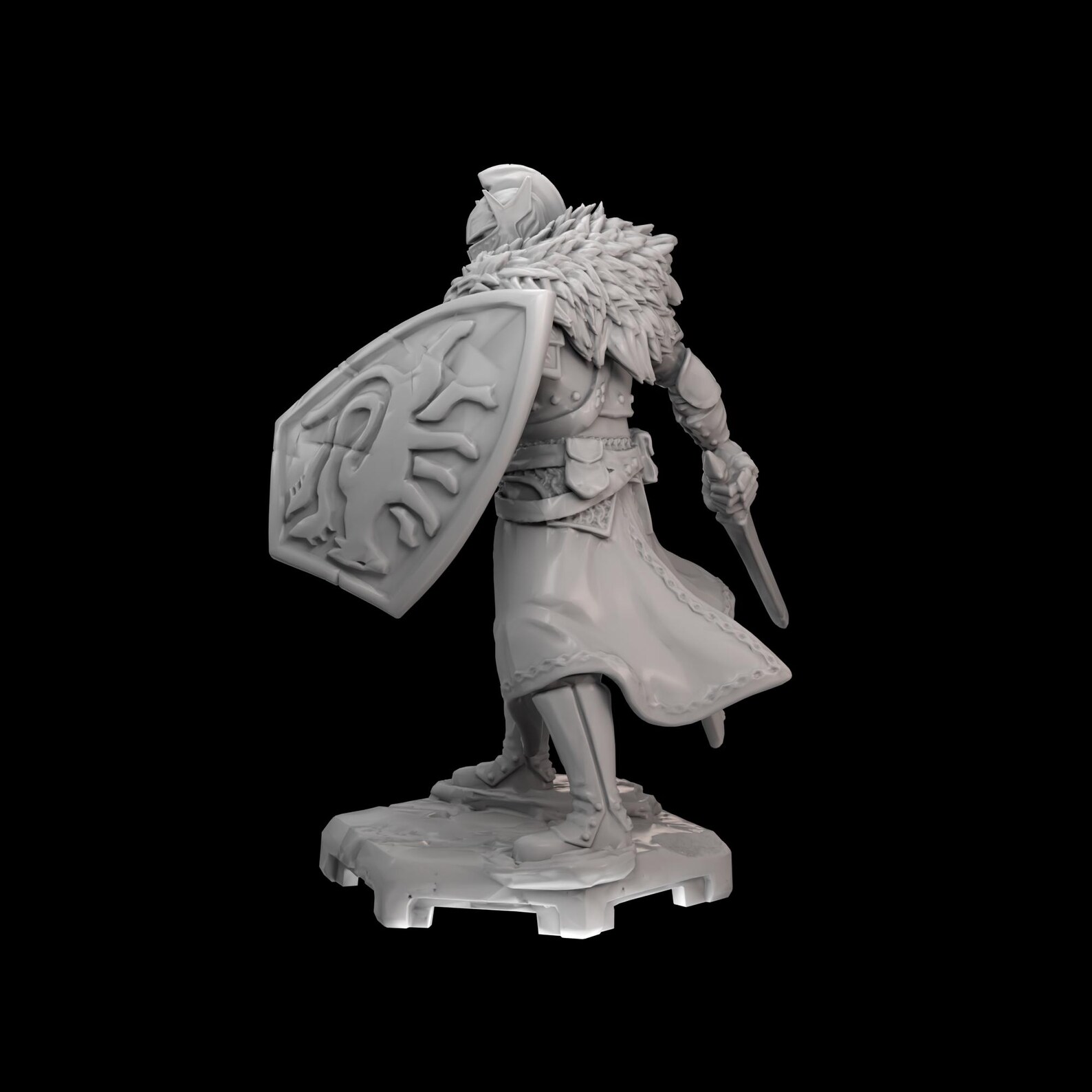 Griff the Knight-faraam Beast – Sword-wielding Knight Miniature (32mm ...