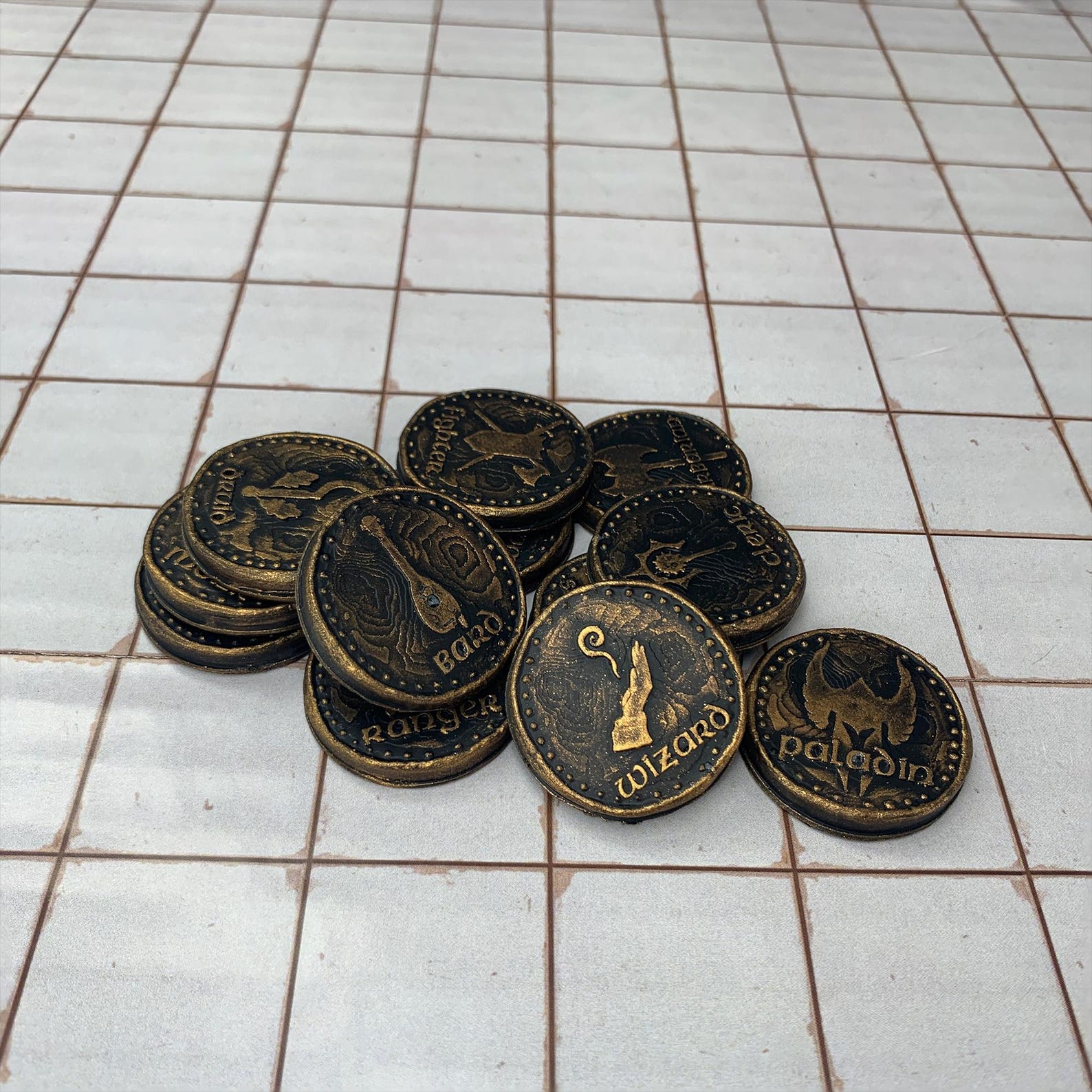 All Class Character Dnd Token Set- Barbarian, Bard, Cleric, Druid ...