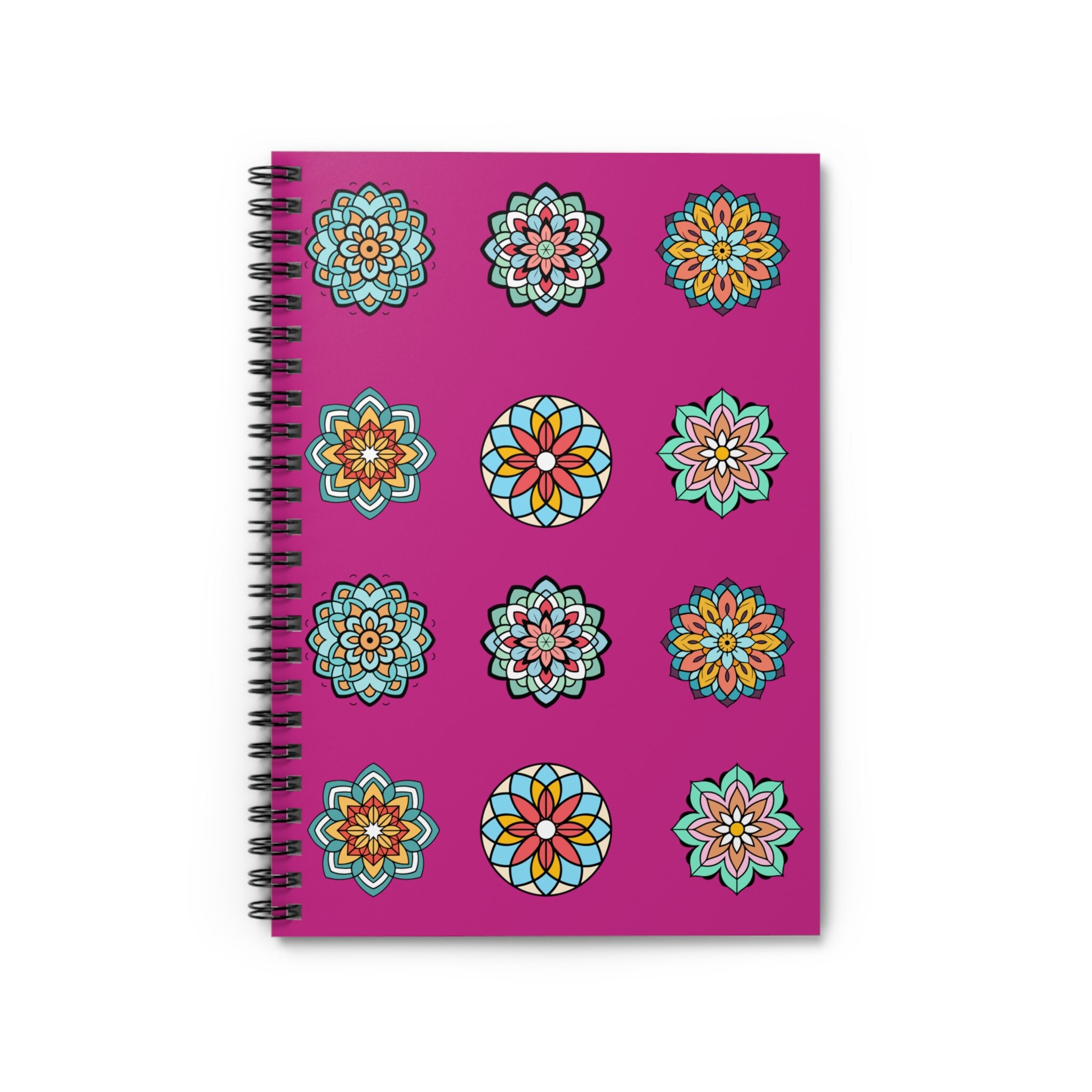 Mandalas Spiral Notebook Ruled Line - Etsy
