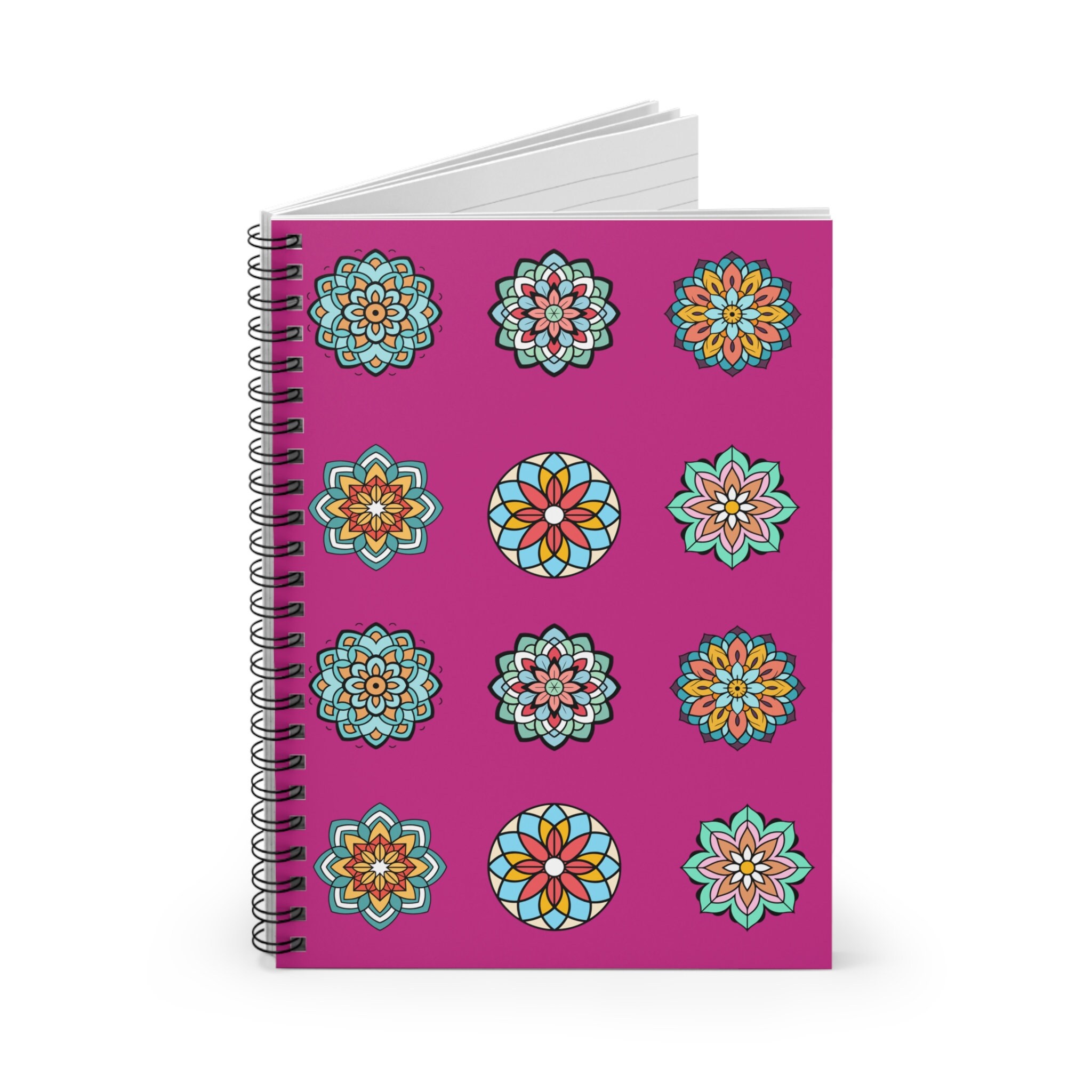 Mandalas Spiral Notebook Ruled Line - Etsy