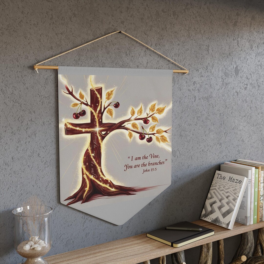 Inspirational Christian Pennant, Wall Decoration Gift, Faith Banner ...