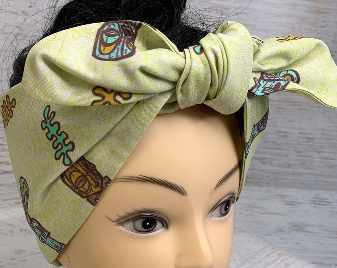 Tiki Tony Tiki Tiki Tiki Pin up Style Wide Head Scarf - Etsy