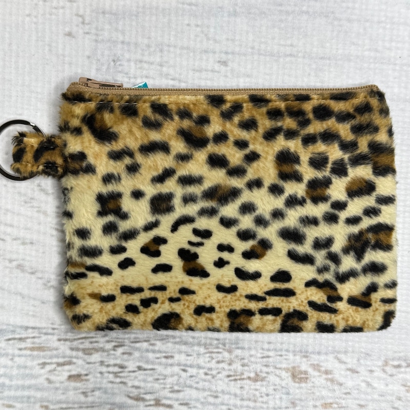 Faux Fur Leopard Pouch - Etsy