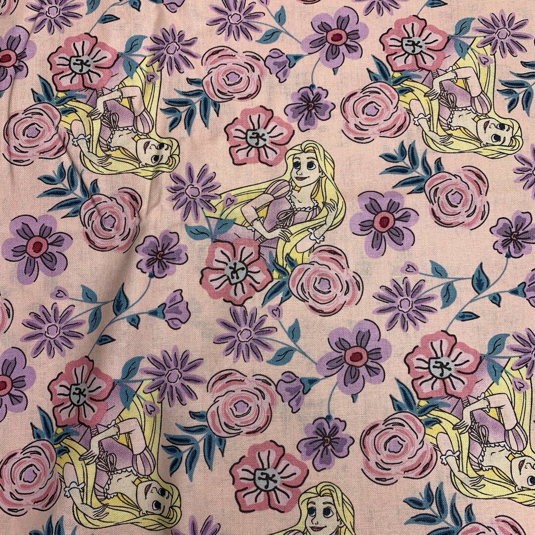 Springs Creative - Rapunzel Floral - Authentic Disney Licensed Fabric ...