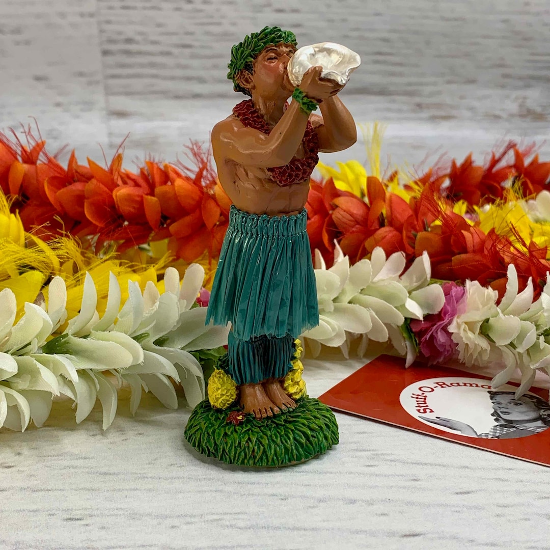 MINI Dashboard Hula Doll | Kane With Conch Shell | Resin | New in Box ...