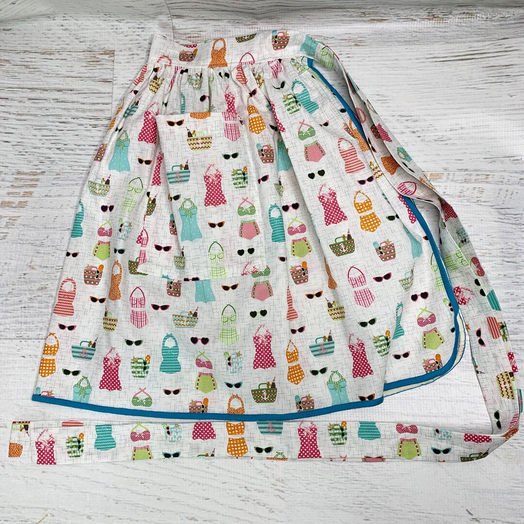 Retro Swimsuits Half Apron Pin up Skirt Style One Size Fits All Size 0 ...