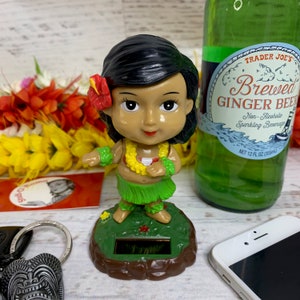 Solar Hula Doll - Keiki Hula Bobble Head - Moves and Wiggles Under ...