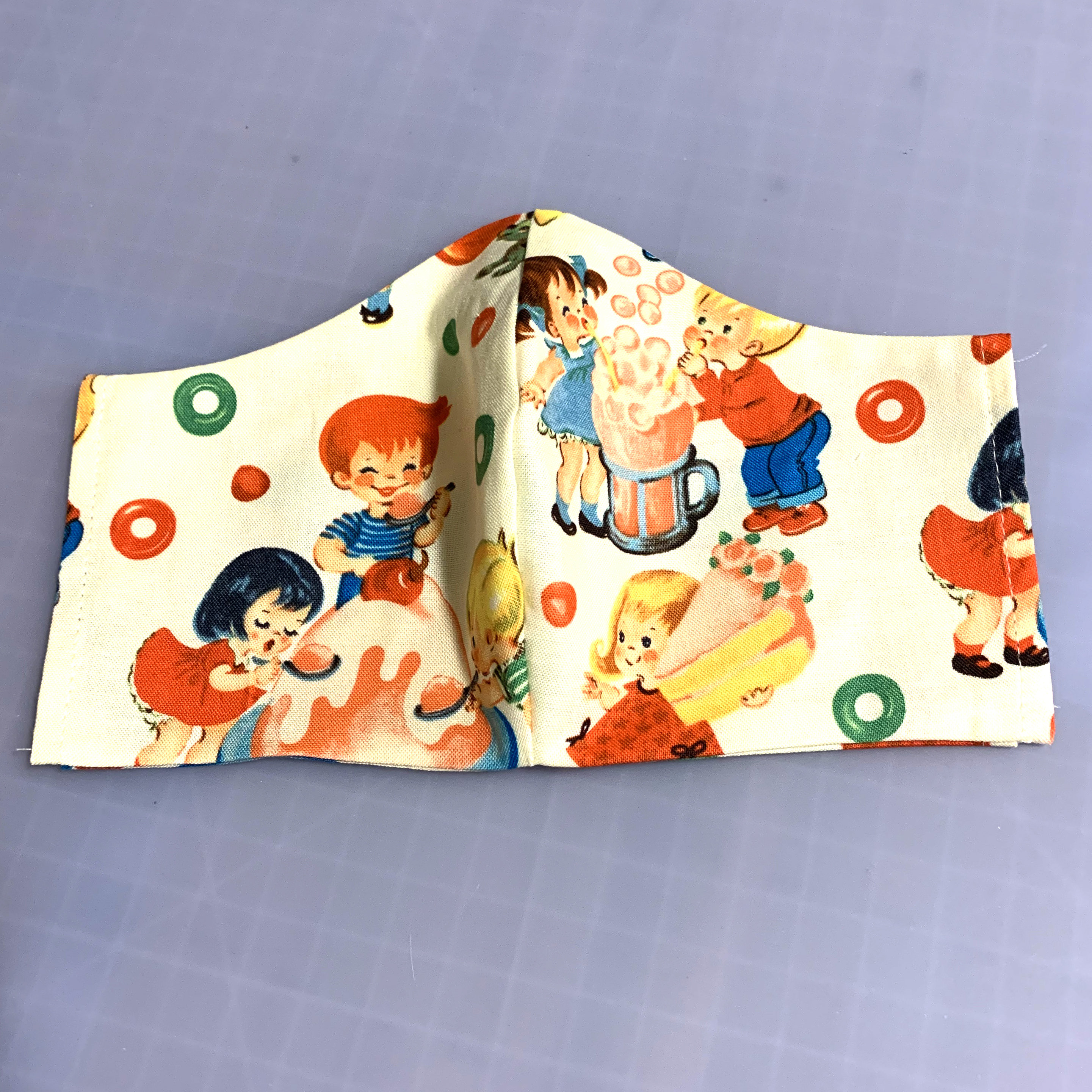 Retro Candy Shop Kids - Face Mask Coverings - 100% Cotton - Washable ...