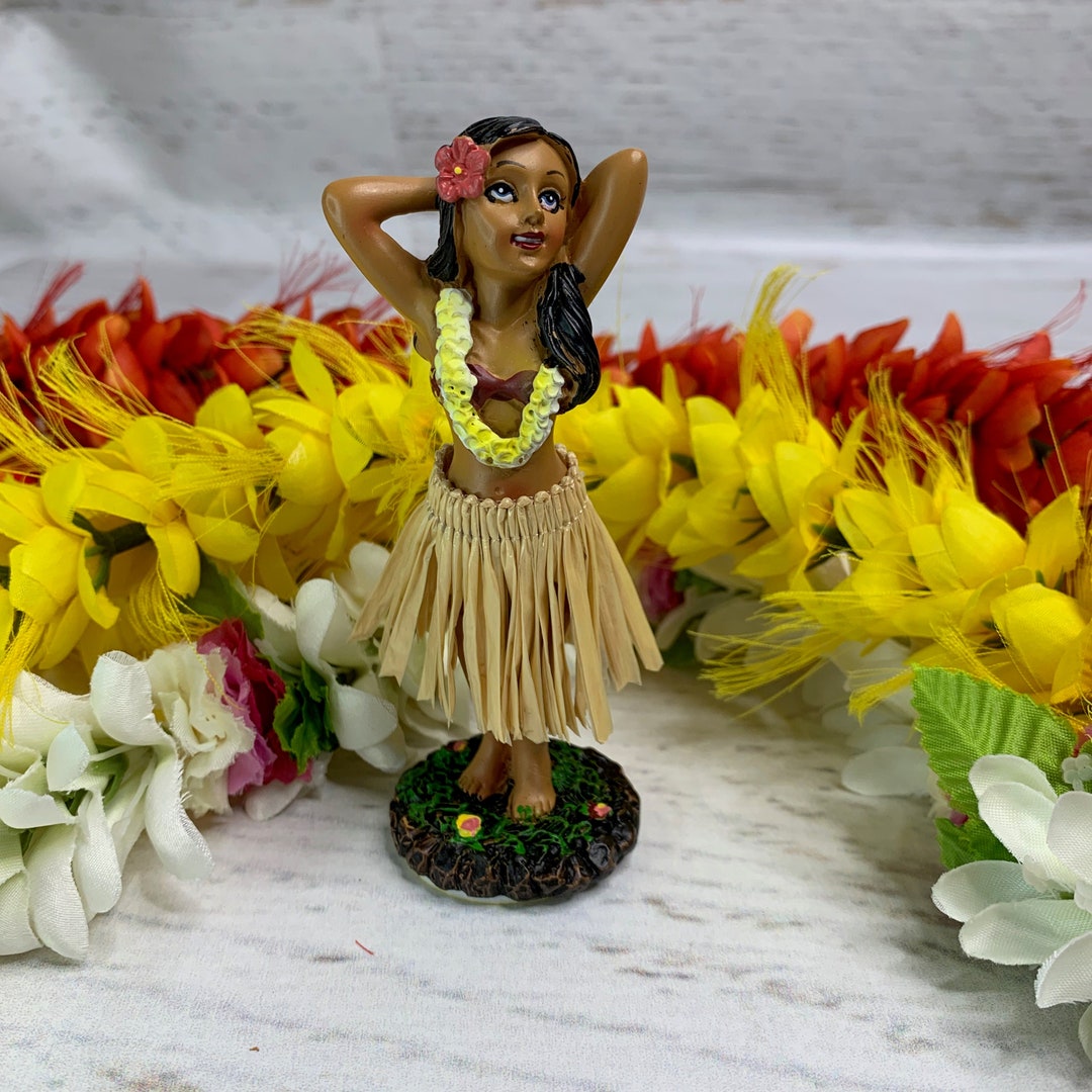 MINI Dashboard Hula Doll - Hula Girl Pose - Resin - Tiki Bar - New in ...