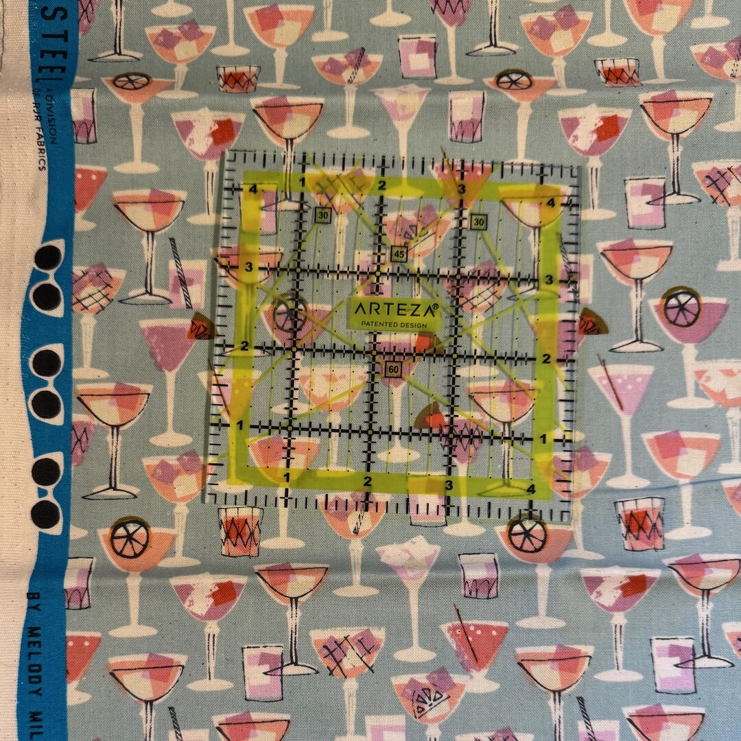 Hawaiian Fabrics - 55 - Poolside - Cocktails - Blue Cotton + Steele ...