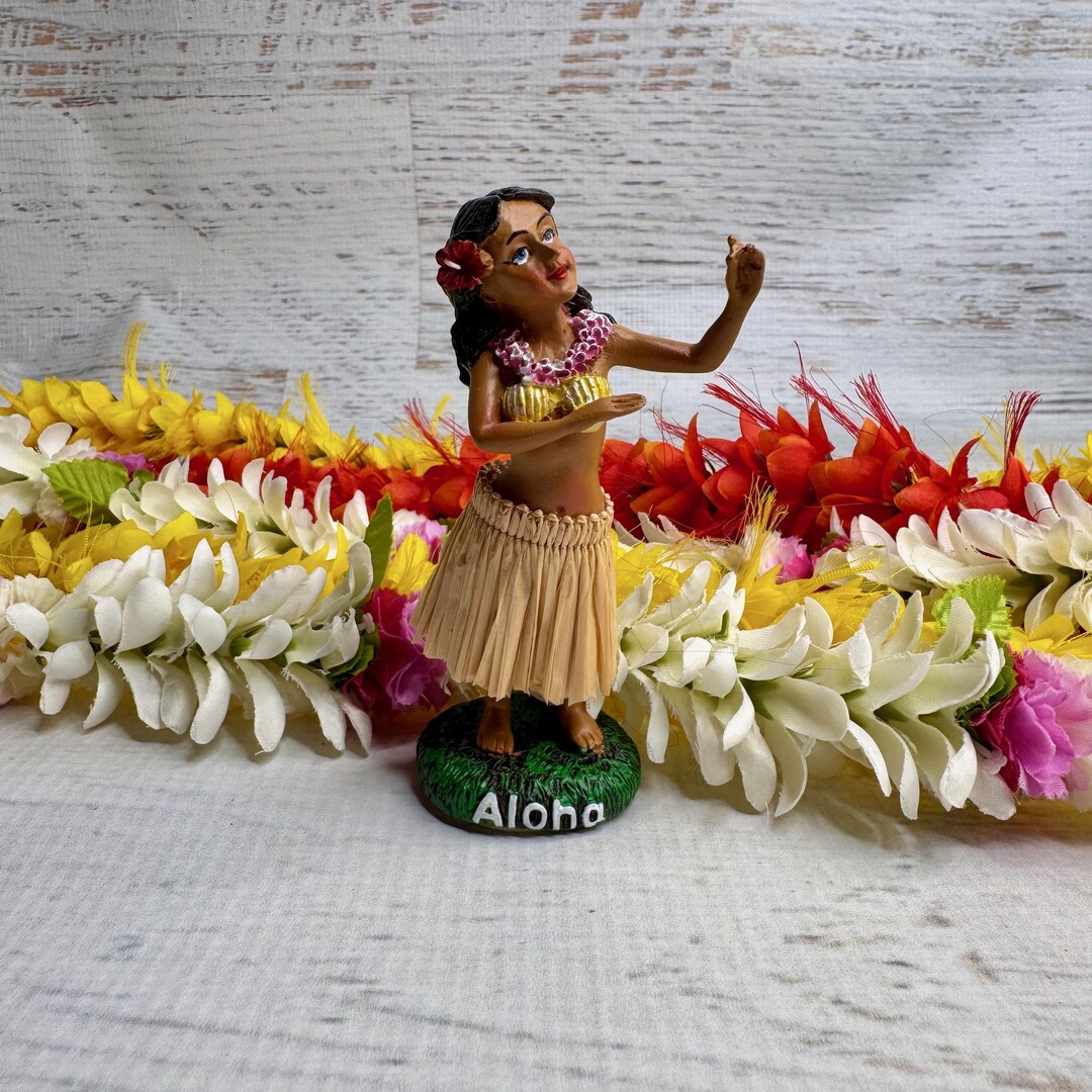 MINI Dashboard Hula Doll - Hula Girl Aloha - Resin - Tiki Bar - New in ...