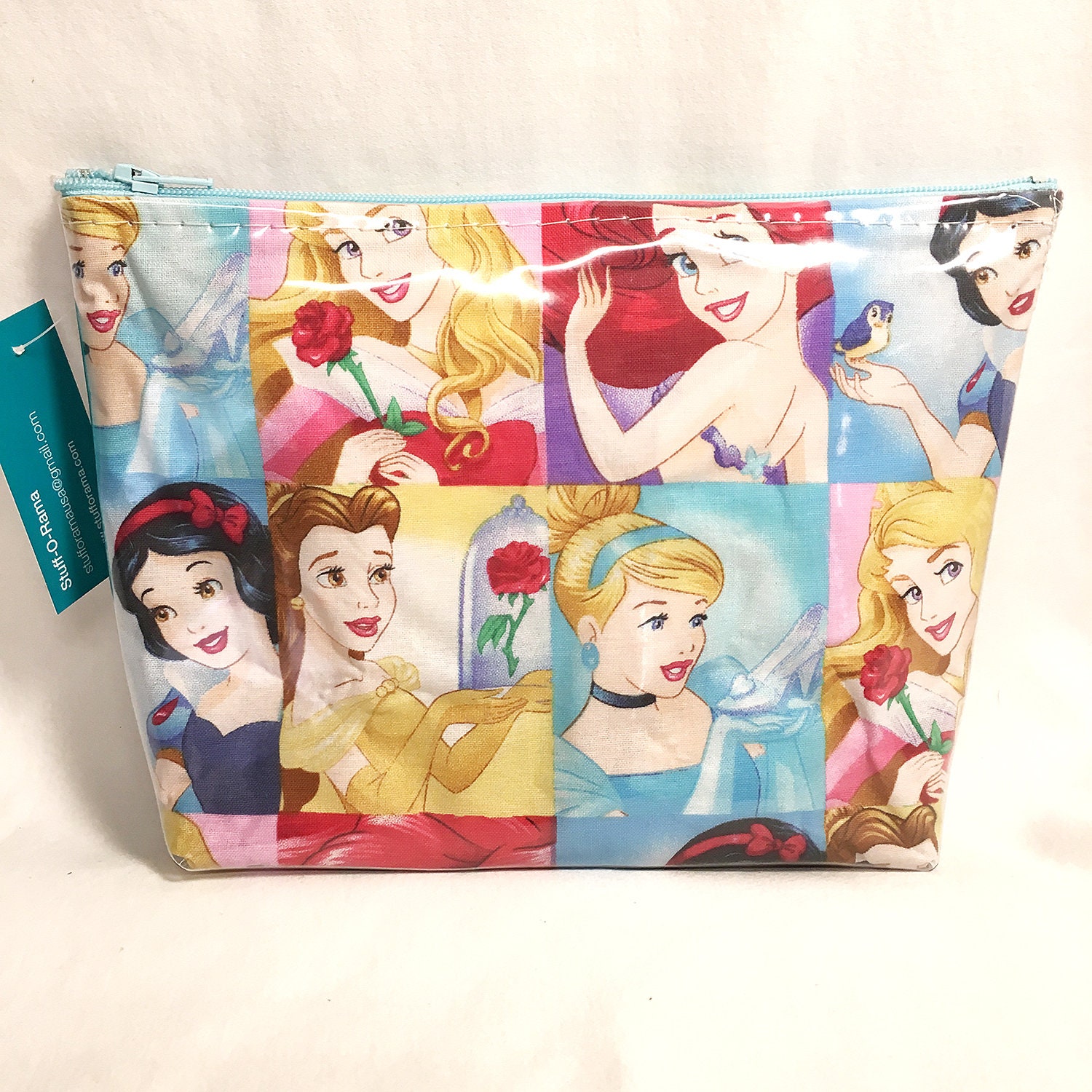 Make Up Bag - Disney Princess Zipper Pouch (Snow White, Ariel, Belle ...