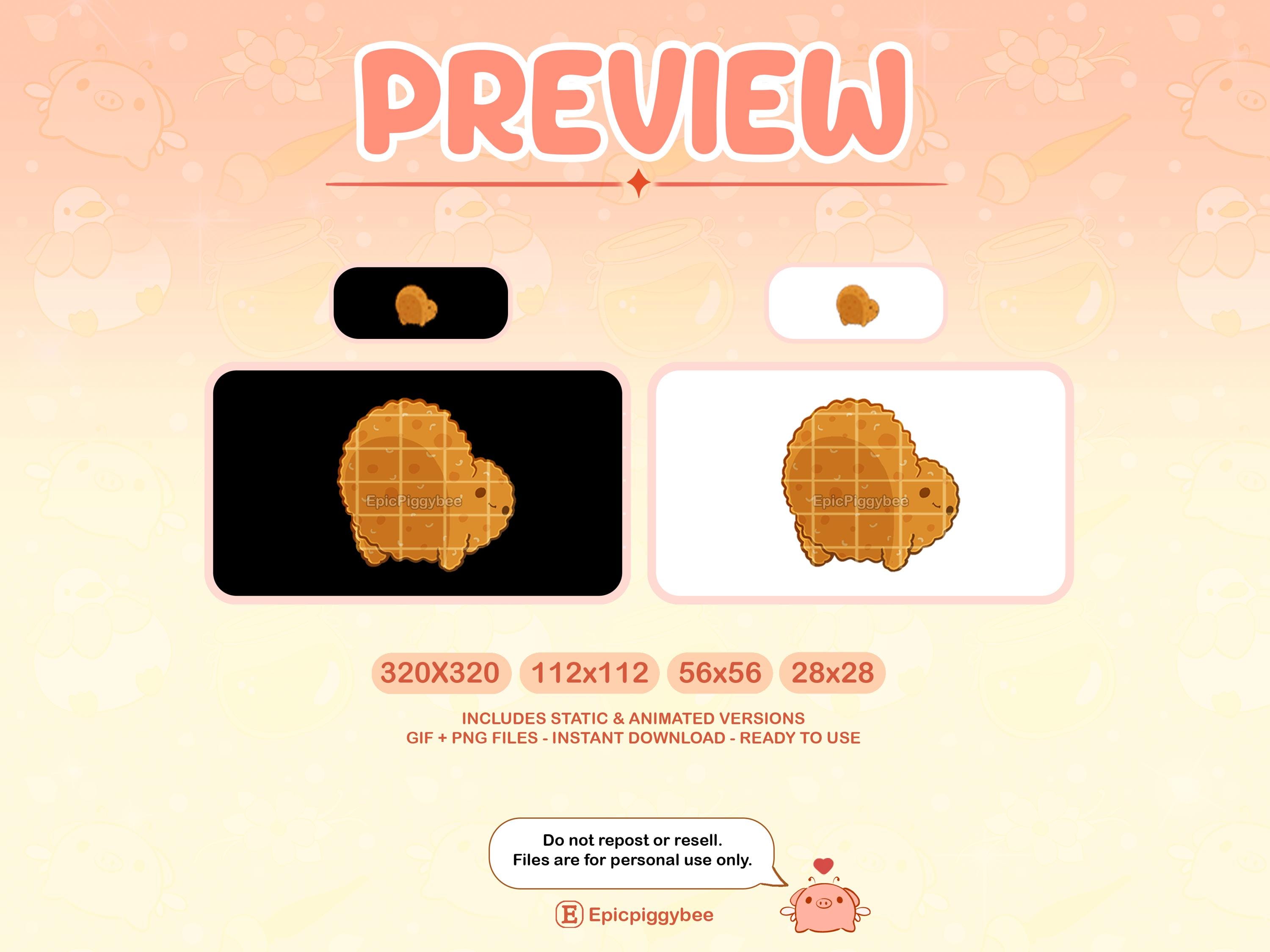 Chicken Nugget Twerk Animated Emote for Twitch Discord | Booty Shake ...