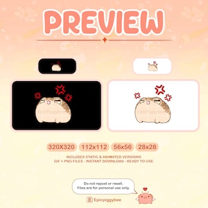 Angry Desert Rain Frog Animated Emote for Twitch Discord Youtube | Cute ...