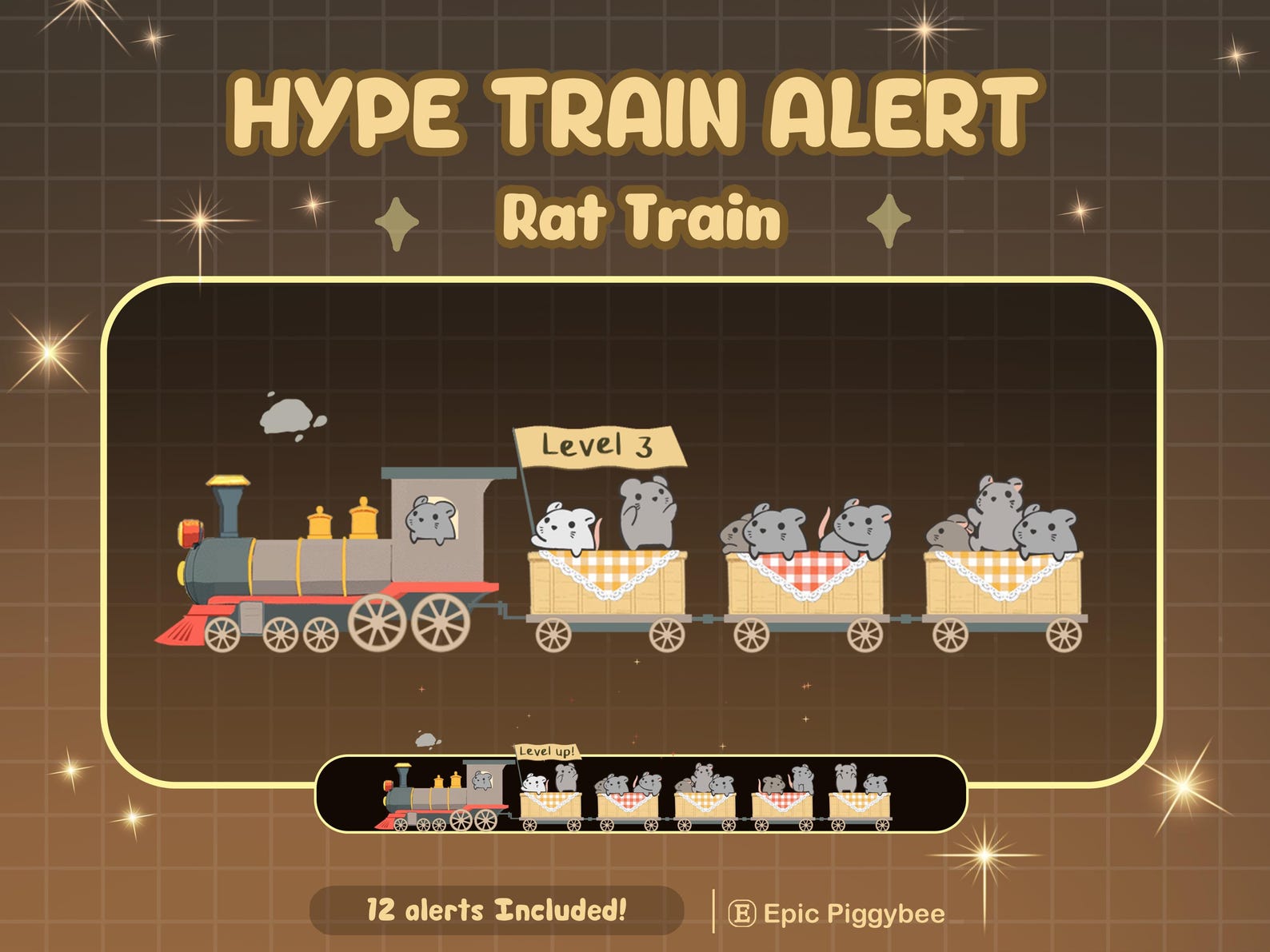 Rat Hype Train Alert for Twitch Streaming | Cute Dancing Mice Mouse ...