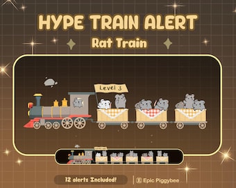 Rat Hype Train Alert for Twitch Streaming | Cute Dancing Mice Mouse ...