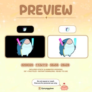 Tuna Rave Animated Emote for Twitch Discord Youtube Cute Fish Party ...