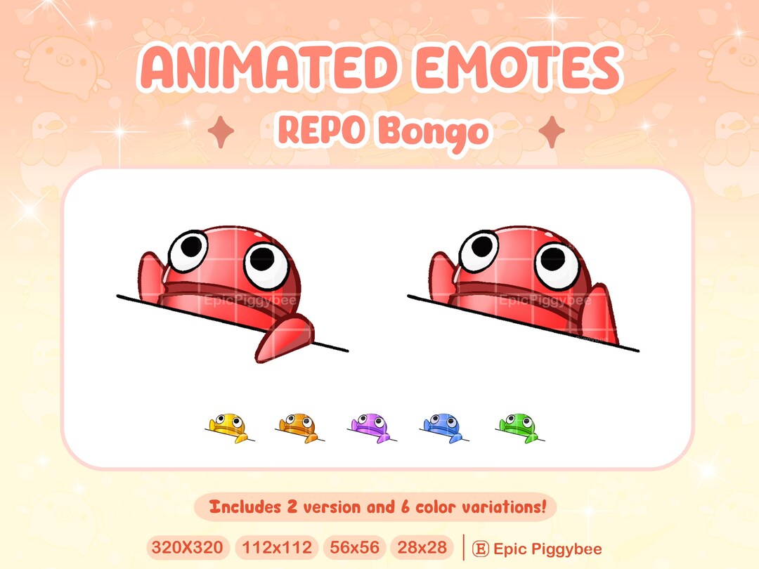 REPO Bongo Animated Emote for Twitch Discord | R.E.P.O Emote | Cute ...