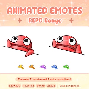 REPO Bongo Animated Emote for Twitch Discord | R.E.P.O Emote | Cute ...