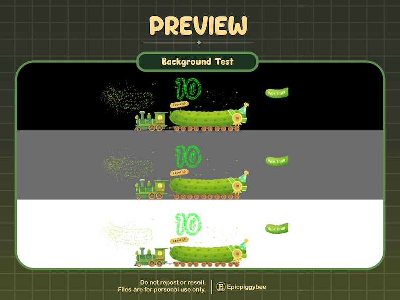 Giant Pickle Hype Train Alert for Twitch Streaming | Funny Big Gold ...