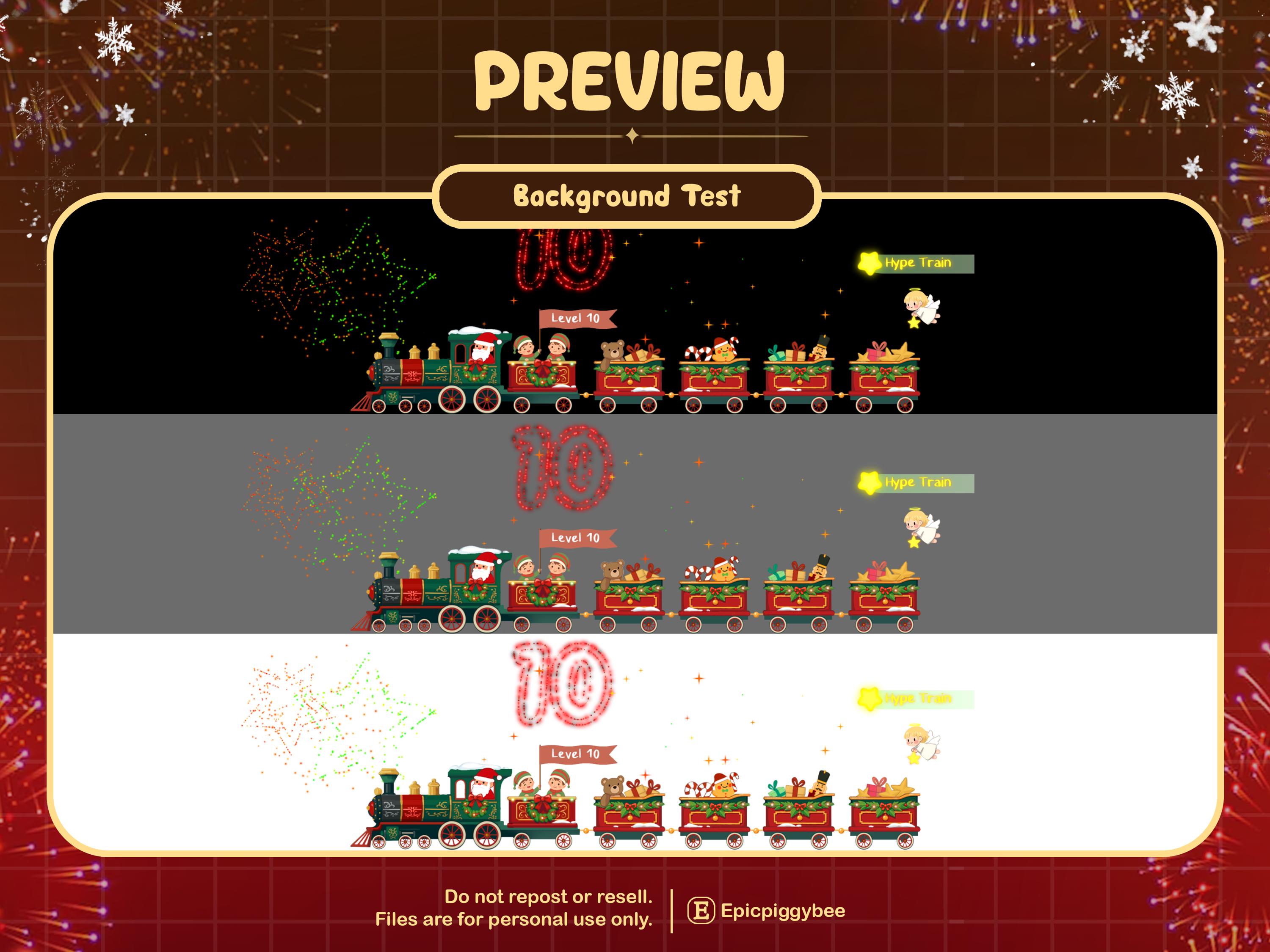 Christmas Hype Train Alert for Twitch Streaming | Winter Festive ...