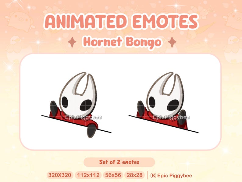 Hornet Bongo Animated Emote for Twitch Discord | Hollow Knight Silksong ...