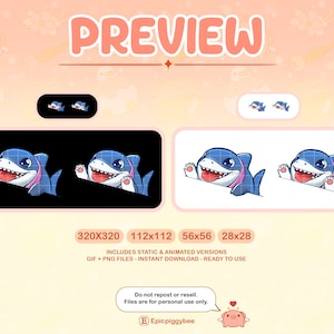 Jeff the Shark Bongo Animated Emote for Twitch Discord | Jeff Emote ...