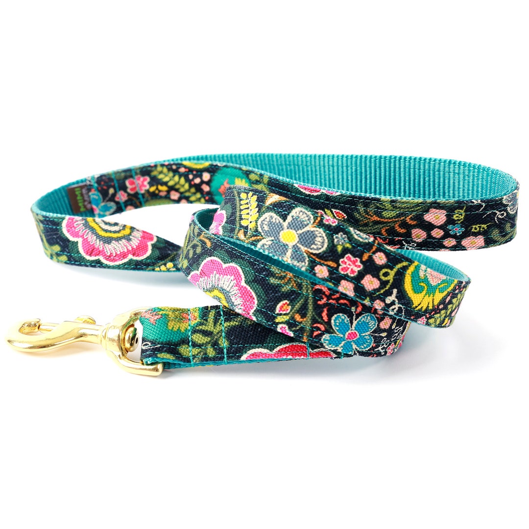 MIDGE Canvas Dog Leash - 4', 5' or 6' - Retro Print Dog Leash - Fun ...