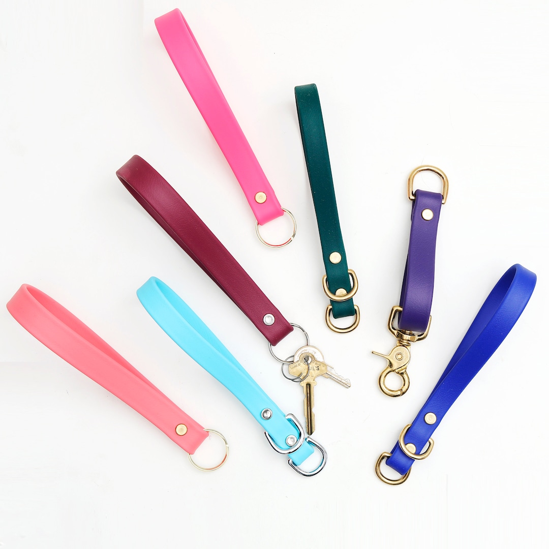 Waterproof Key Fob | Biothane Key Chain | Leather Alternative Vegan Key ...