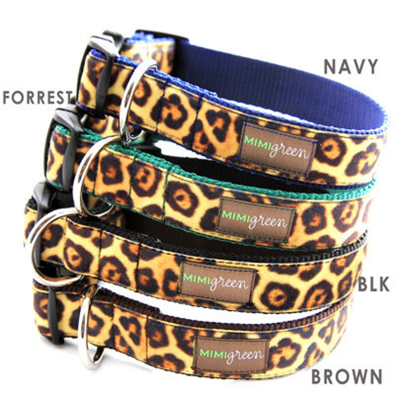 LEOPARD VELVET Dog Leash - 4', 5' or 6' -- 8 Colors to Choose From ...
