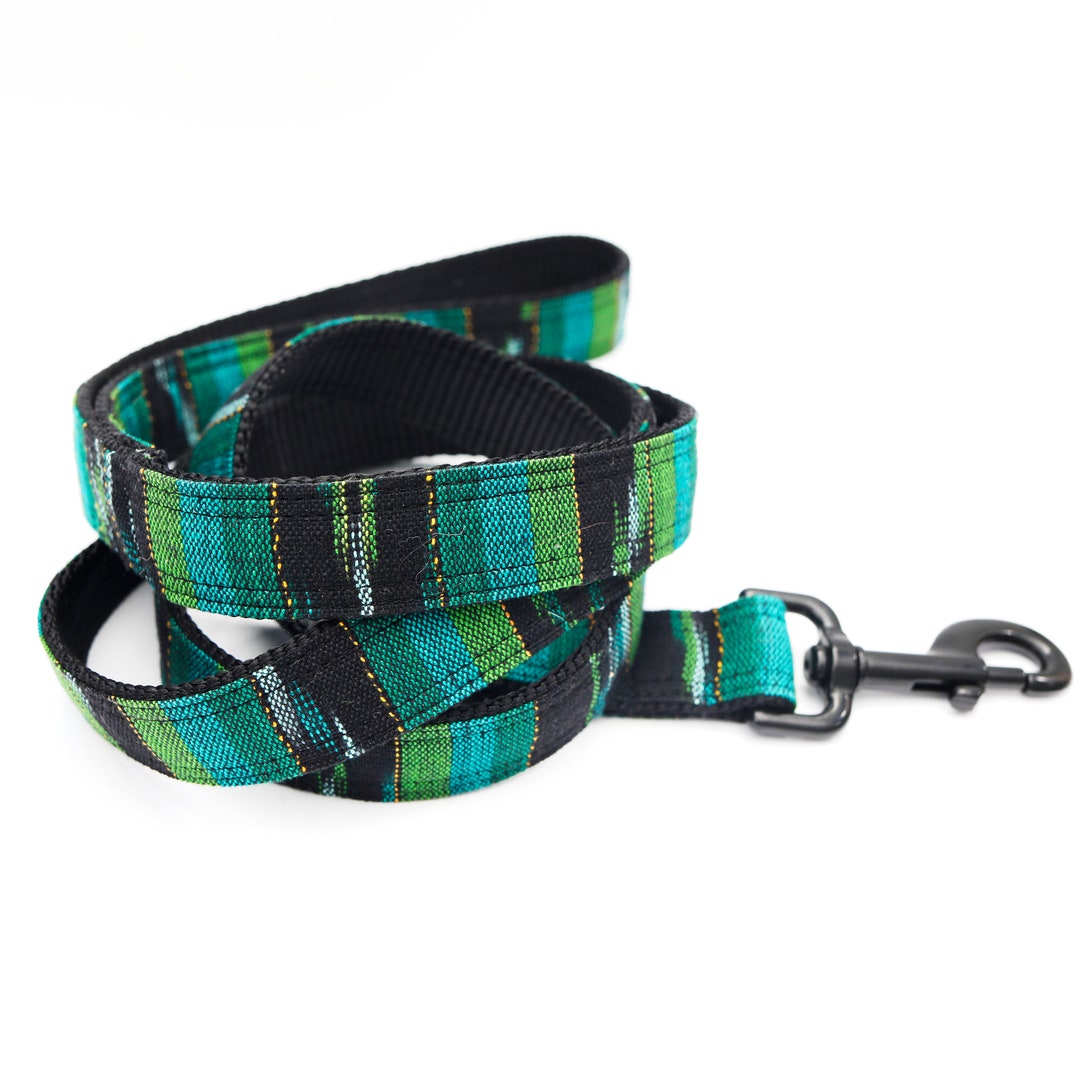 PALMO Guatemalan Boho Woven Fabric Dog LEASH - 4', 5' or 6' - Colorful ...