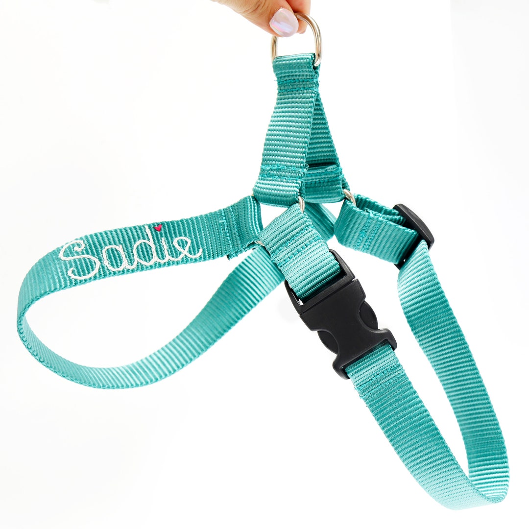 Nylon Webbing Personalized Embroidered | Easy-on Dog Harness -- 18 ...