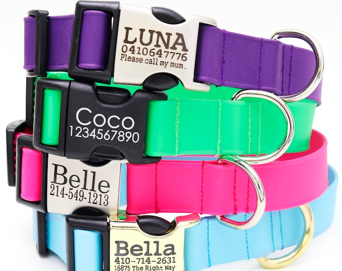 Personalized Dog Collars for the Super Cool Dog by shopmimigreen