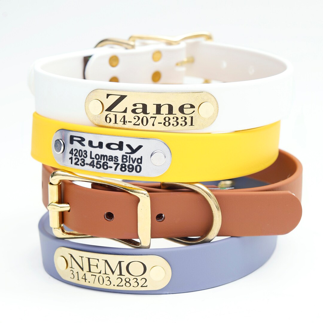 High Desert Collection | Waterproof Dog Collar W Engraved Riveted ...
