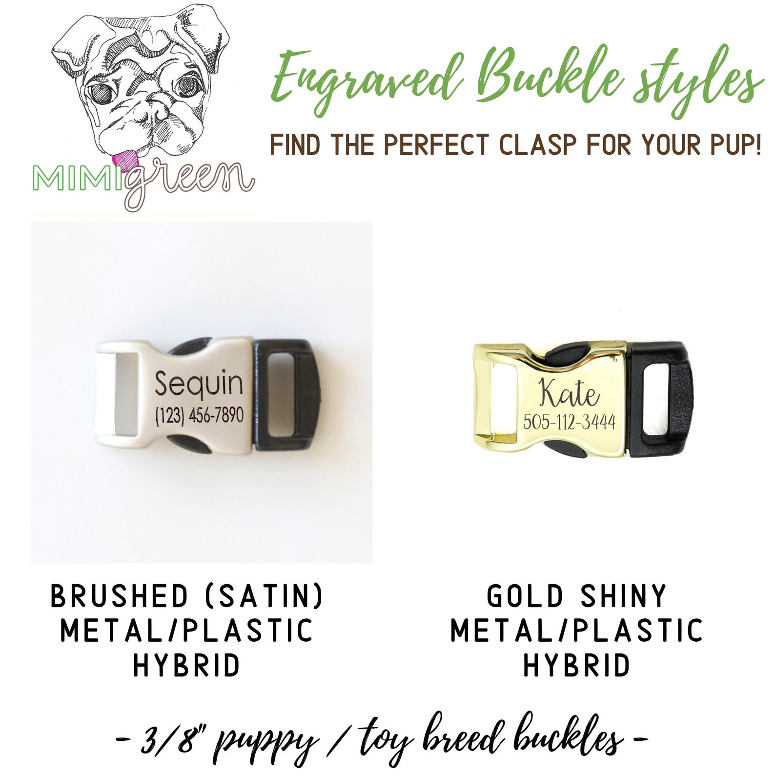Velvet SMALL DOG Collar | Indoor CAT Collar | Puppy Collar | Engraved ...