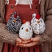 Mini Stuffed Chicken, Soft Stuffed Toy, Farm Animal, Chicken Plush ...