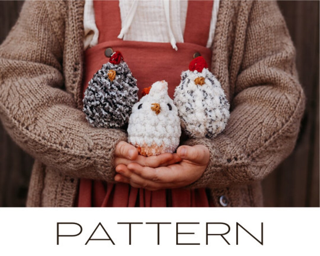 Crochet Mini Chicken Pattern, Crochet Plush Toy, Quick Crochet Pattern ...