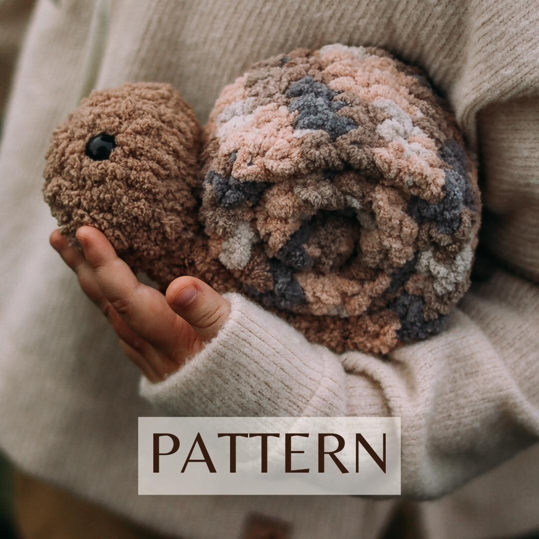 Crochet Snail Pattern, Snail Mail the Snail, Chunky Amigurumi Insect ...