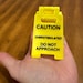 3D Printed Caution Overstimulated Desk Sign – Stress Relief Desk Toy - Etsy