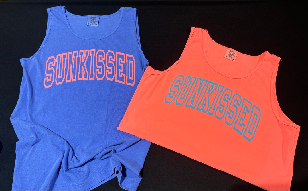 Sunkissed Puff Tank Top - Comfort Colors - Etsy