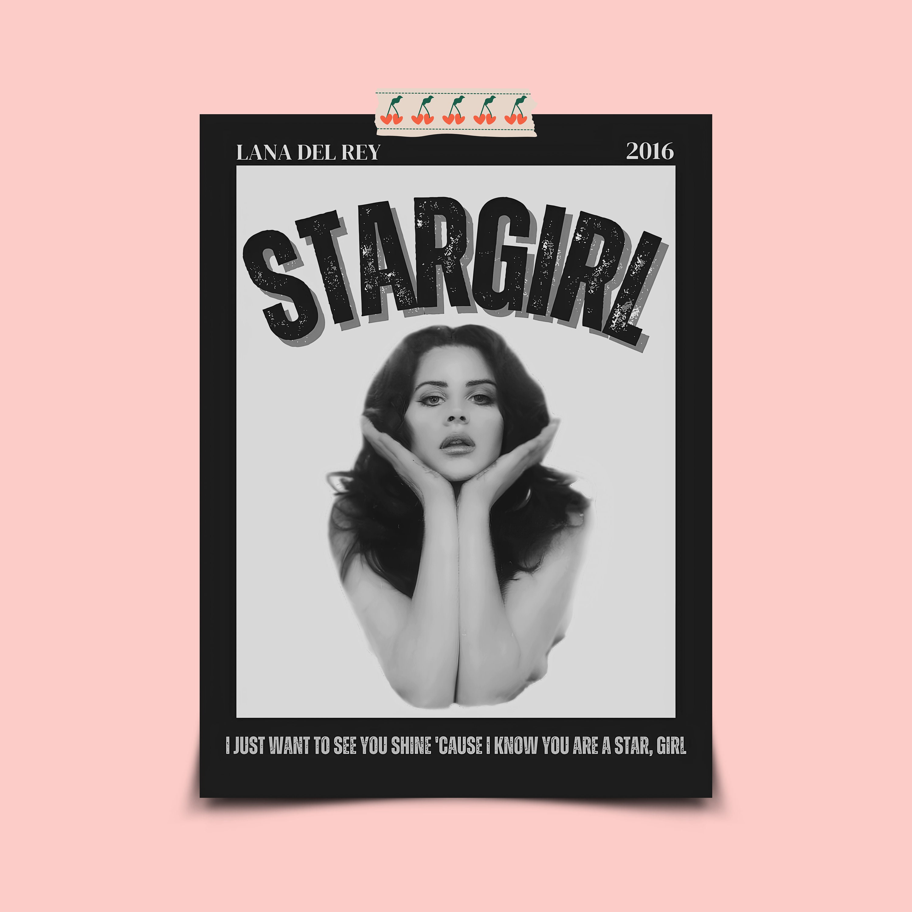 Lana Del Rey Poster, Lana Del Rey Print, Lana Del Rey Stargirl, Digital ...