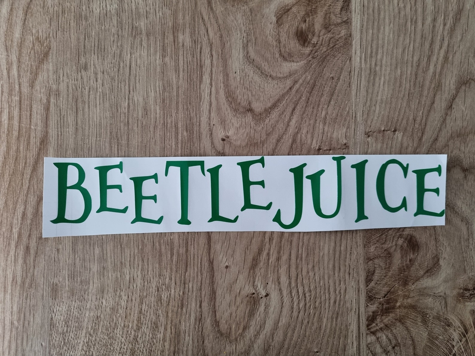 Beetlejuice 30cm Logo Vinyl Decal in Green - Etsy