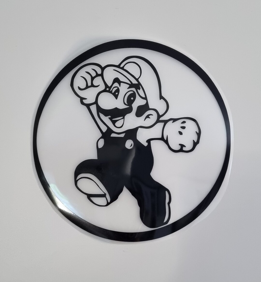 Super Mario Vinyl Decal - Etsy