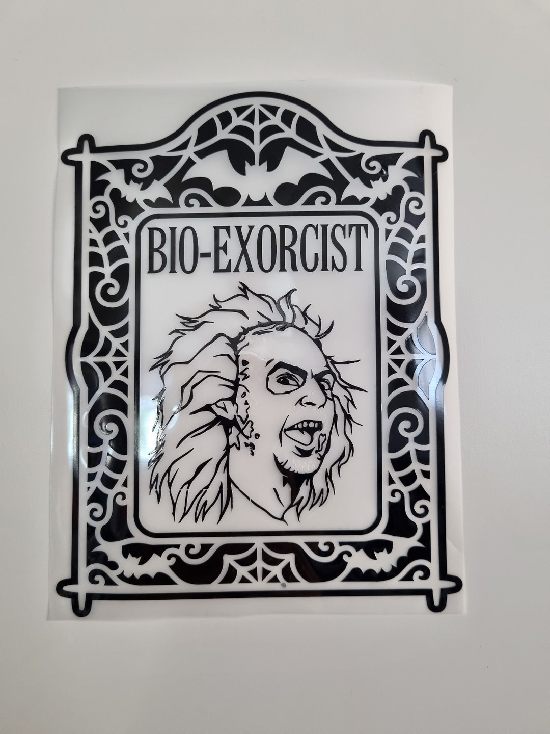Beetlejuice 'bio-exorcist' Vinyl Decal - Etsy