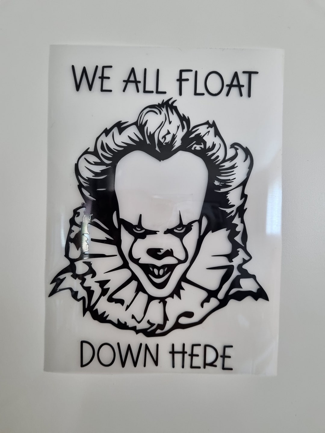 Pennywise 'we All Float Down Here' Vinyl Decal - Etsy